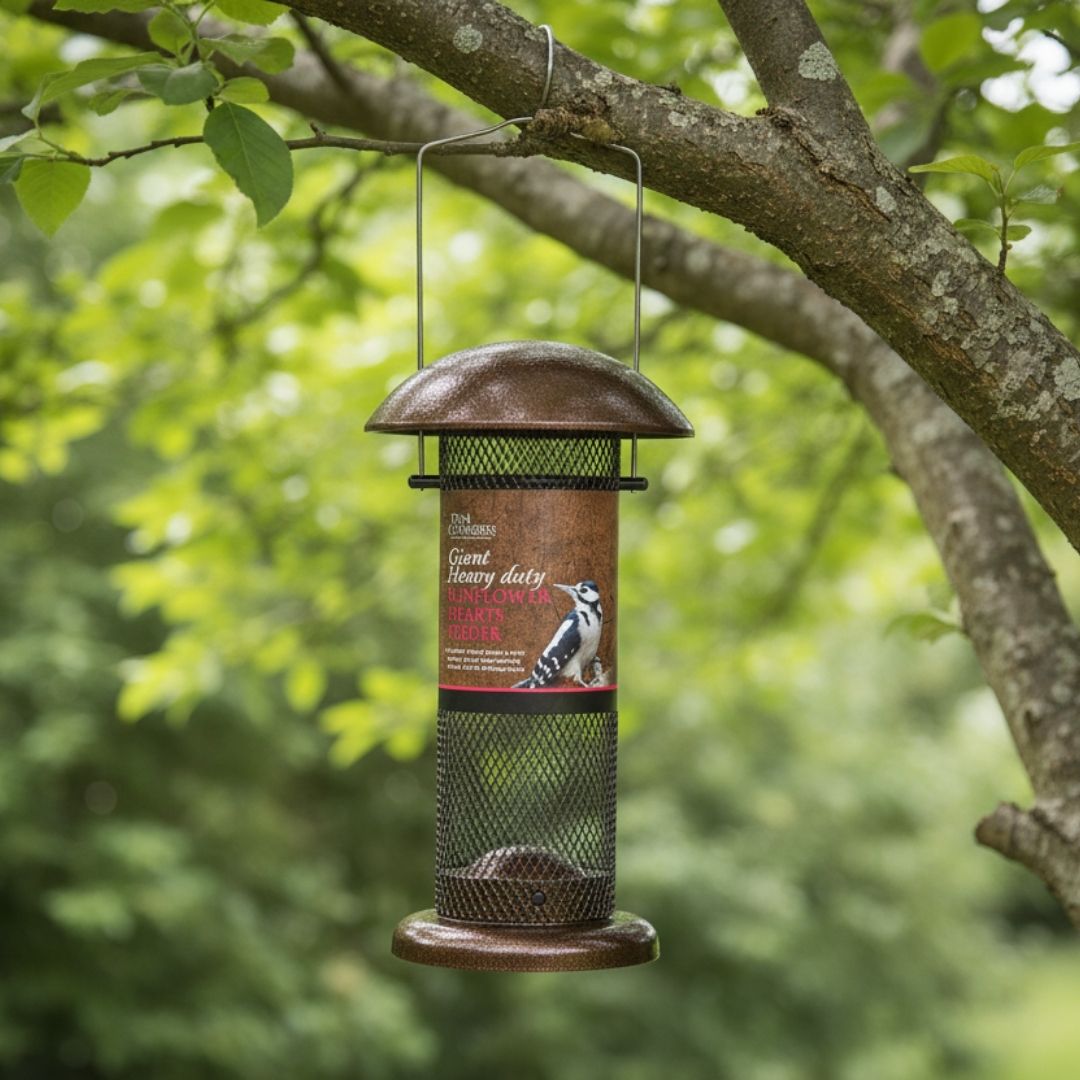 Tom Chambers Giant Sunflower Hearts Feeder | Heavy Duty Metal