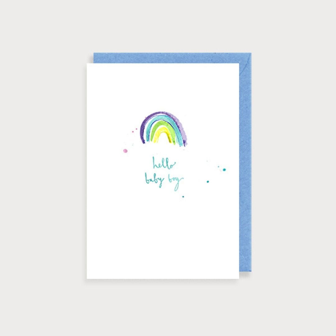 Hello Baby Boy Card | The Garden House